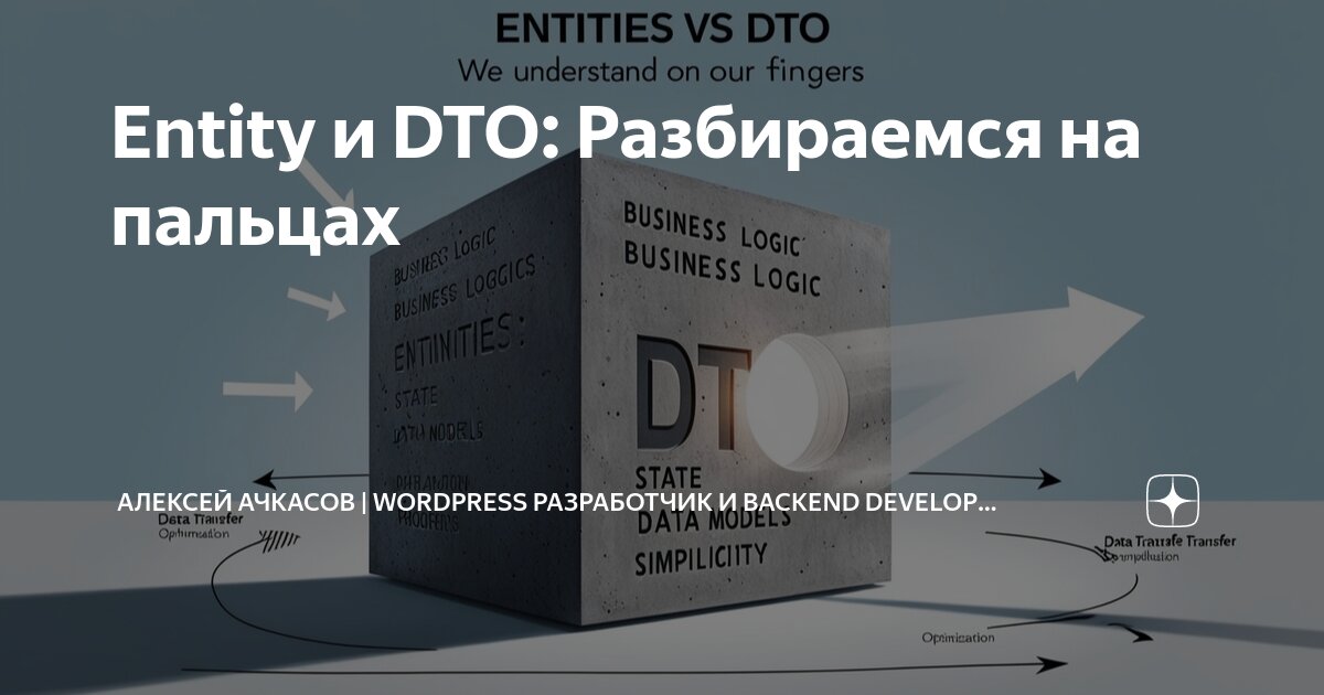 Entity и DTO: Разбираемся на пальцах | Алексей Ачкасов | Middle Backend Developer | Дзен