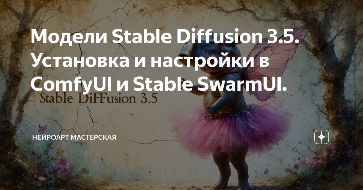 Модели Stable Diffusion 3.5. Установка и настройки в ComfyUI и Stable ...