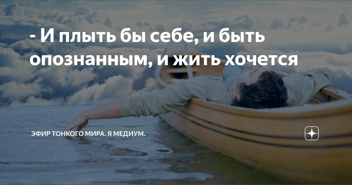- И плыть бы себе, и быть опознанным, и жить хочется | Эфир Тонкого ...
