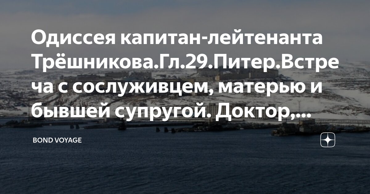 Одиссея капитан-лейтенанта Трёшникова.Гл.29.Питер.Встреча с сослуживцем ...