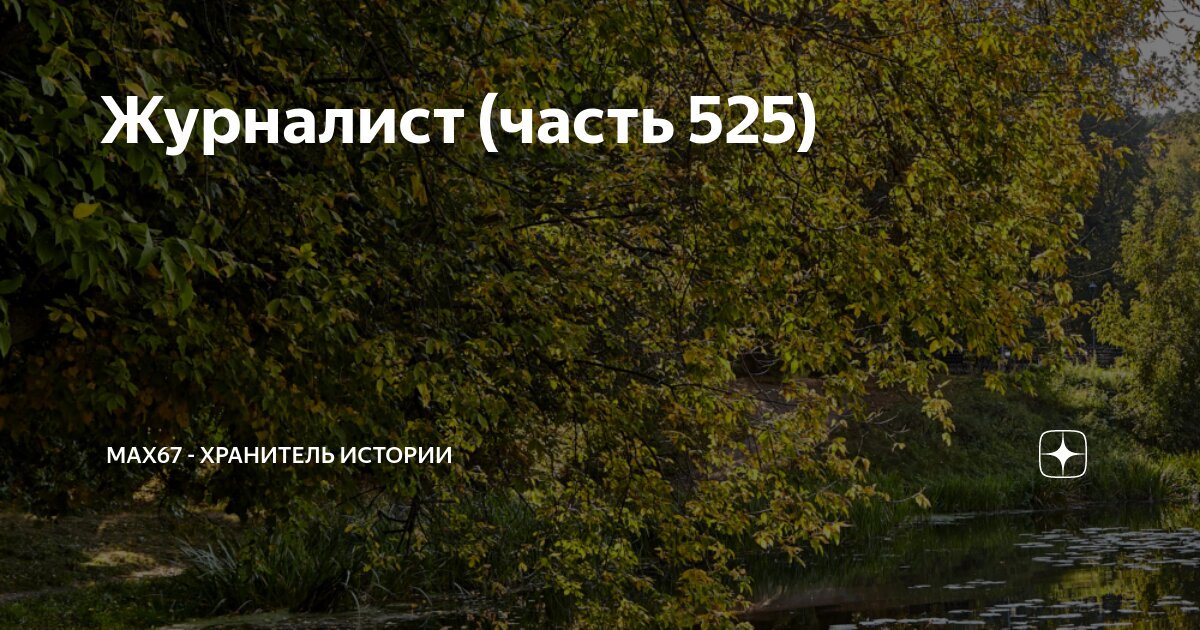 Журналист (часть 525) | MAX67 - Хранитель Истории | Дзен