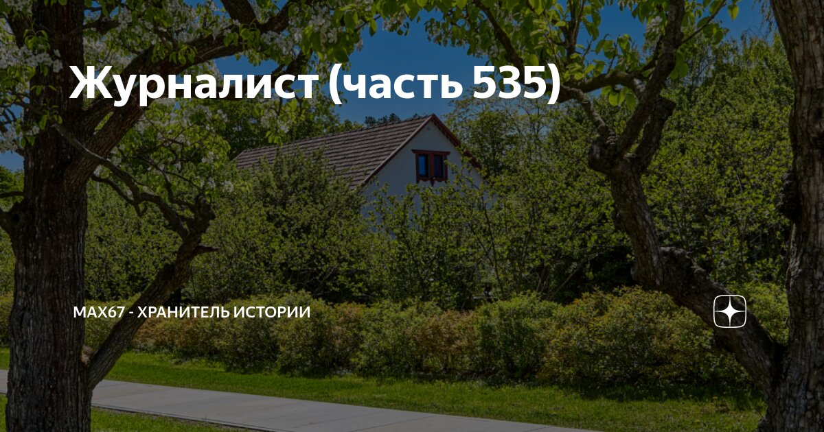 Журналист (часть 535) | MAX67 - Хранитель Истории | Дзен