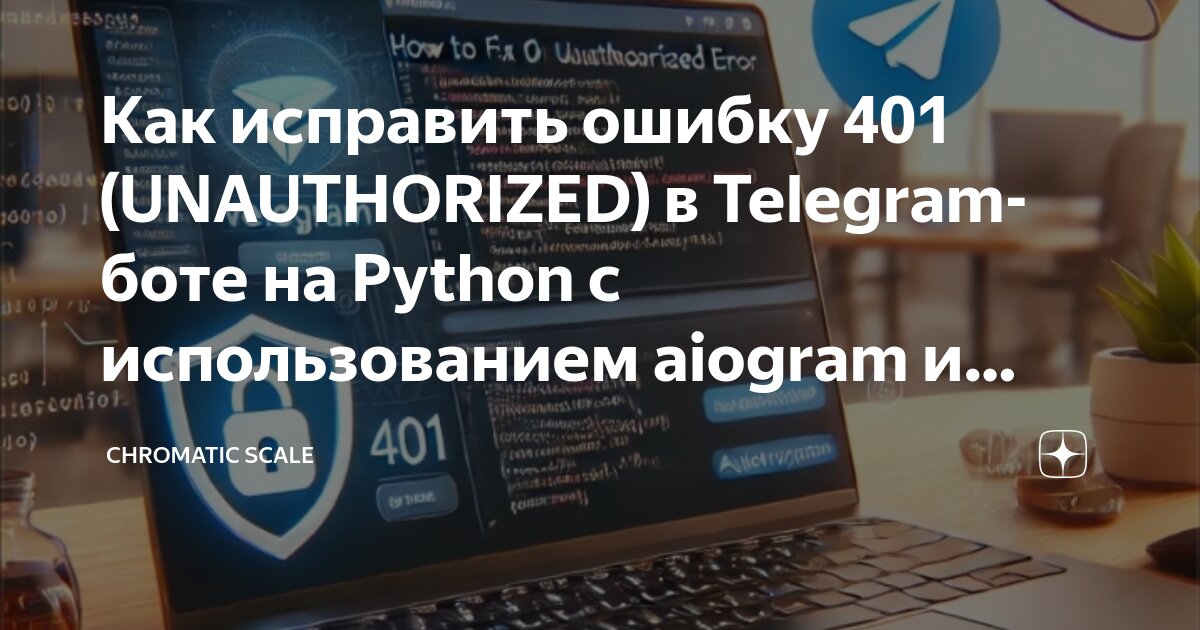 Как исправить ошибку 401 (UNAUTHORIZED) в Telegram-боте на Python с ...