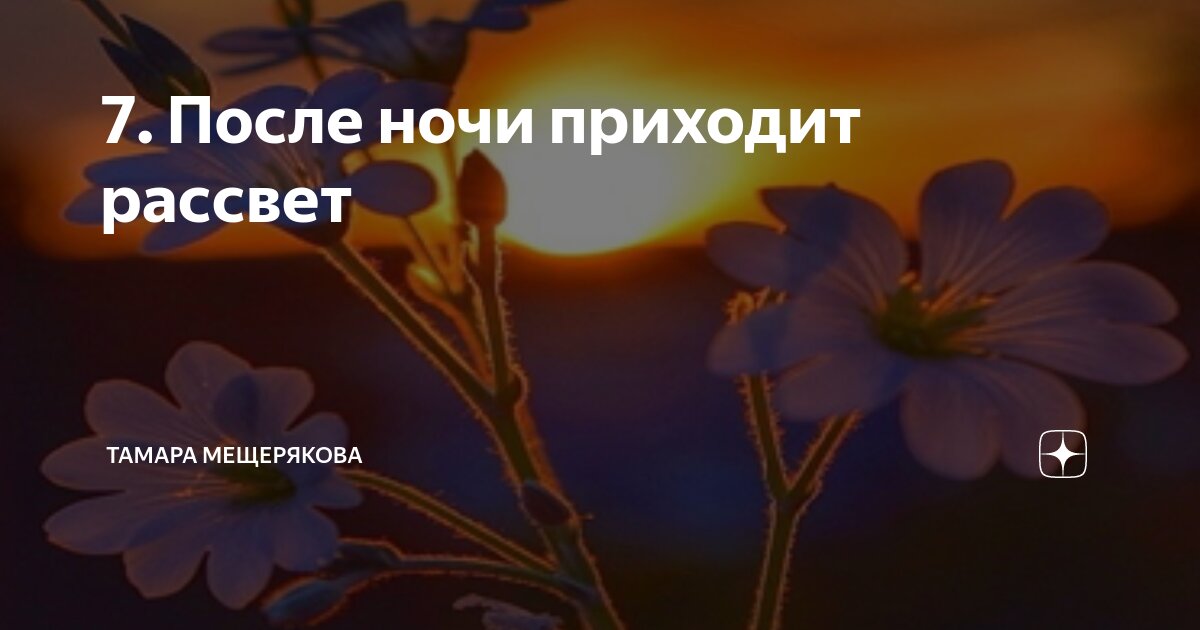 7. После ночи приходит рассвет | Тамара Мещерякова https://knd.gov.ru/license? id ...
