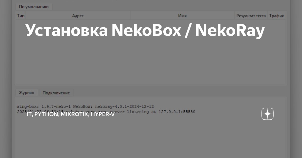 Установка NekoBox / NekoRay | IT, Python, Mikrotik, Linux | Дзен