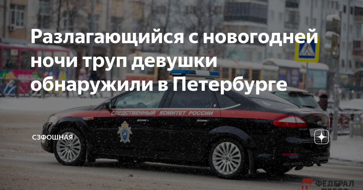 Разлагающийся с новогодней ночи труп девушки обнаружили в Петербурге