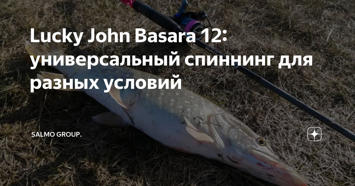 Lucky John Basara 12: универсальный спиннинг для разных условий | Salmo Group. | Дзен