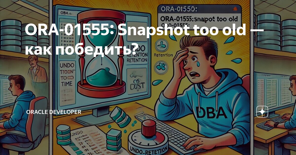 ORA-01555: Snapshot too old — как победить? | Oracle Developer | Дзен