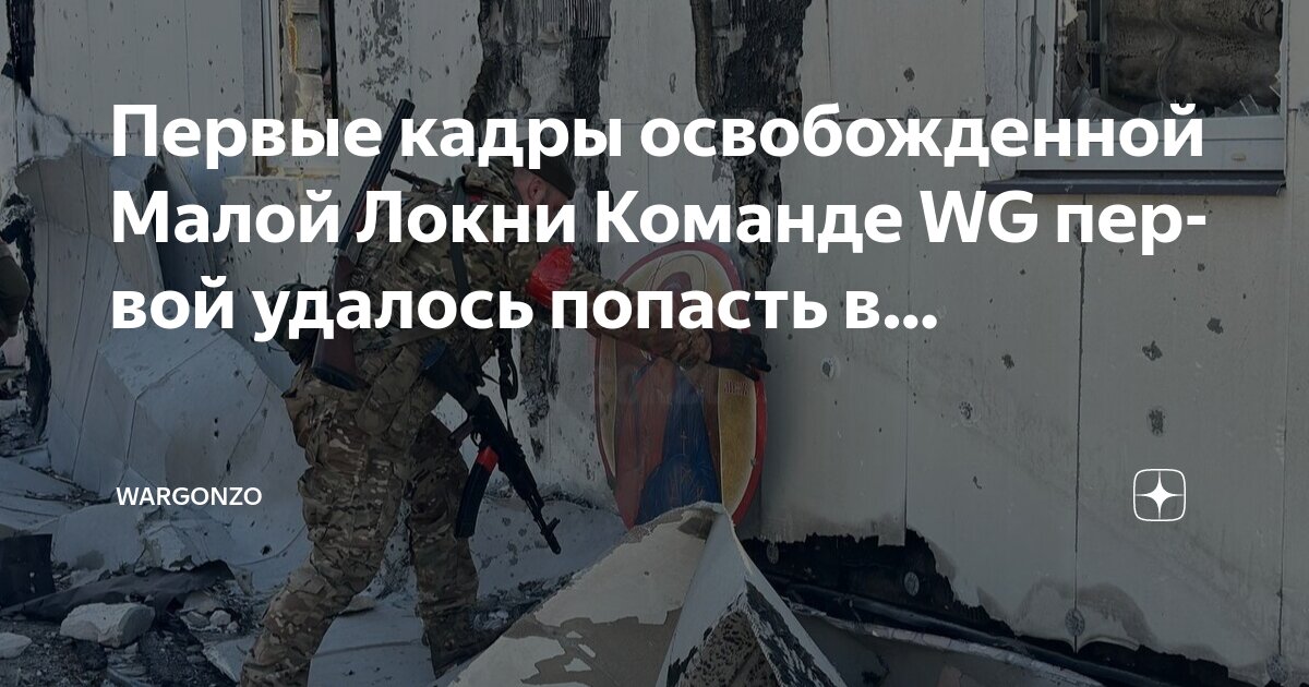 Первые кадры освобожденной Малой Локни Команде WG первой удалось попасть в… | WarGonzo | Дзен