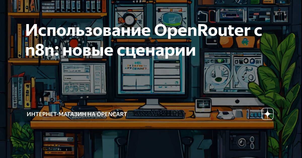 Использование OpenRouter с n8n: новые сценарии | Интернет-магазин на Opencart | Дзен