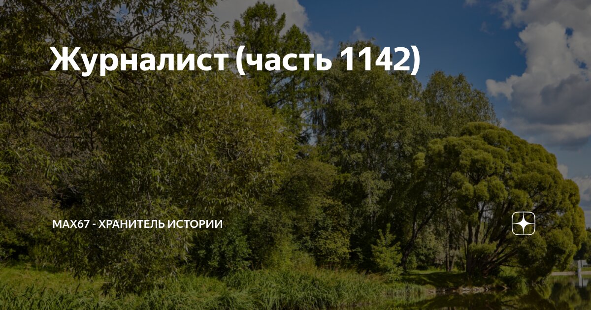 Журналист (часть 1142) | MAX67 - Хранитель Истории | Дзен