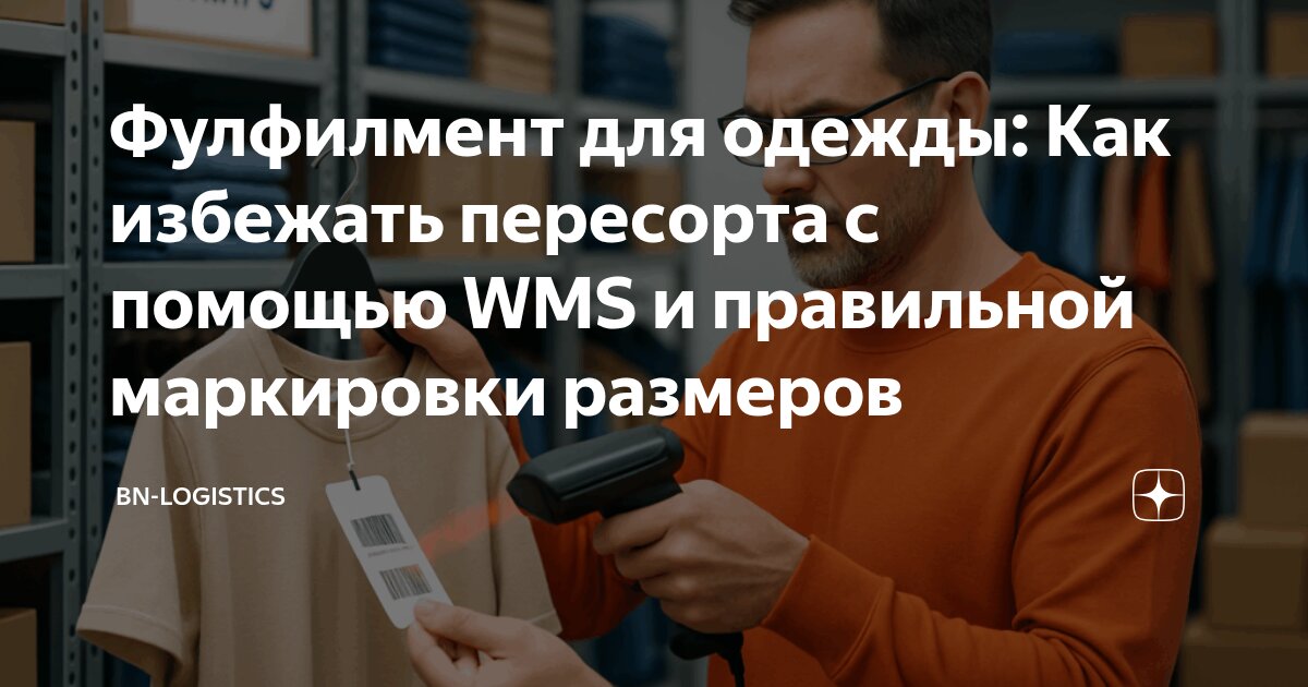 Фулфилмент для одежды: Как избежать пересорта с помощью WMS и правильной маркировки размеров ...
