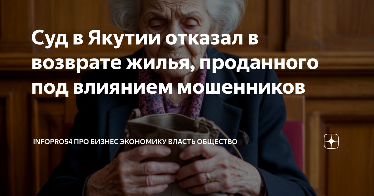 Суд в Якутии отказал в возврате жилья, проданного под влиянием мошенников | Infopro54 про Бизнес ...