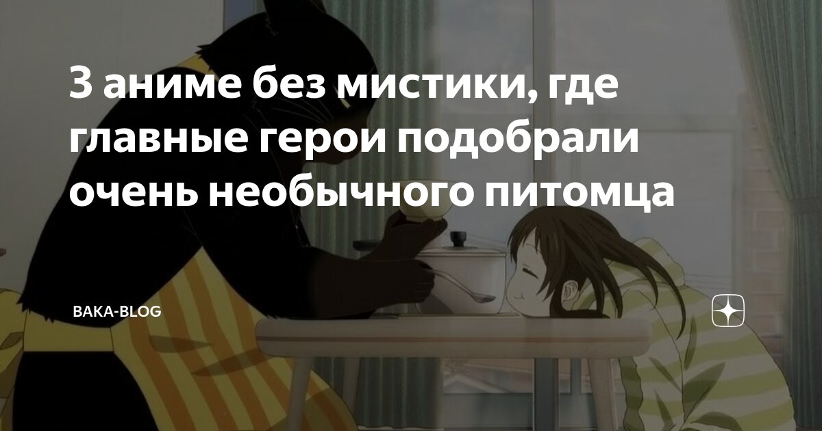3 аниме без мистики, где главные герои подобрали очень необычного ...