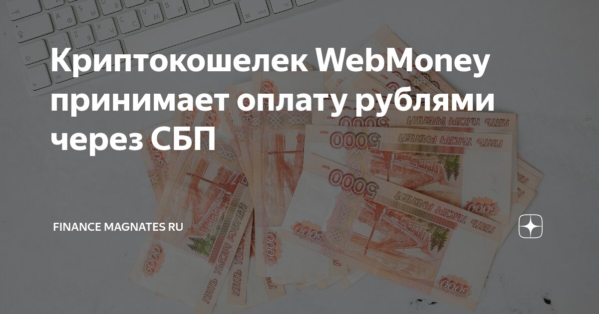 Криптокошелек WebMoney принимает оплату рублями через СБП | Finance ...