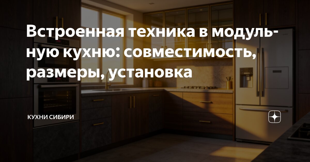 Встроенная техника в модульную кухню: совместимость, размеры, установка ...