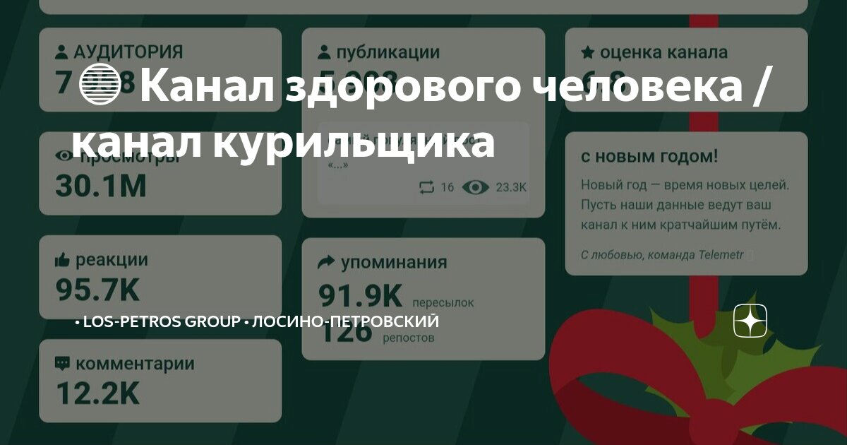 🔵 Канал здорового человека / канал курильщика | • Los-Petros Group ...