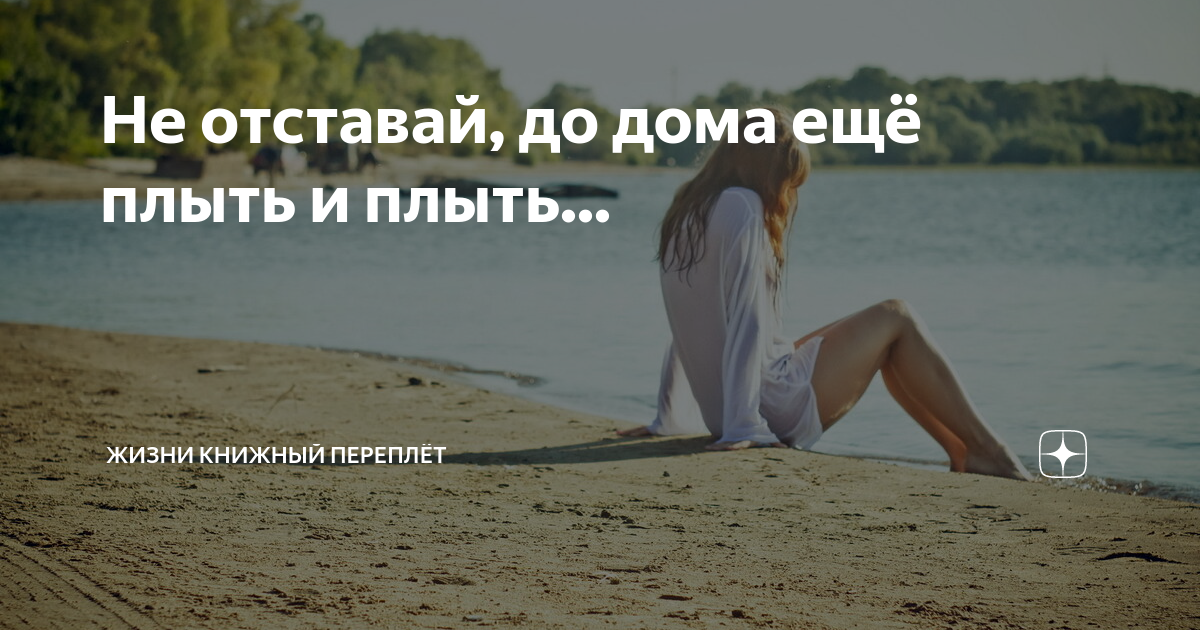 Не отставай, до дома ещё плыть и плыть... | Жизни книжный переплёт | Дзен