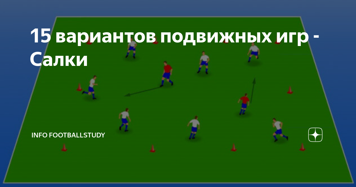 15 вариантов подвижных игр - Салки | Футбольные тренировки | Дзен