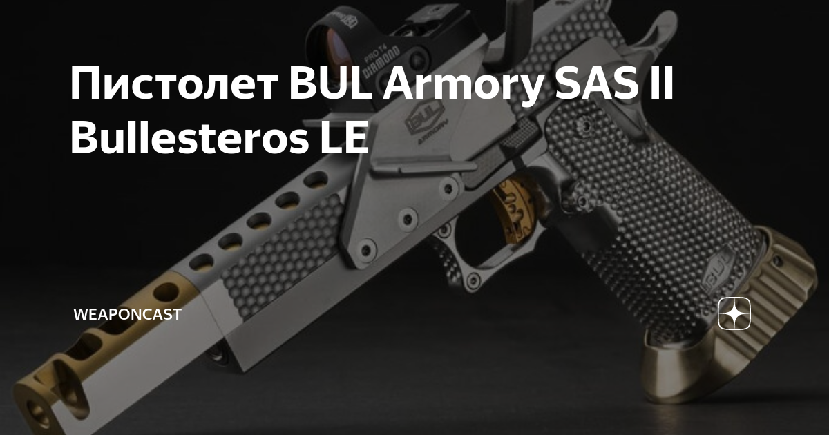 Пистолет BUL Armory SAS II Bullesteros LE | WeaponCast | Дзен