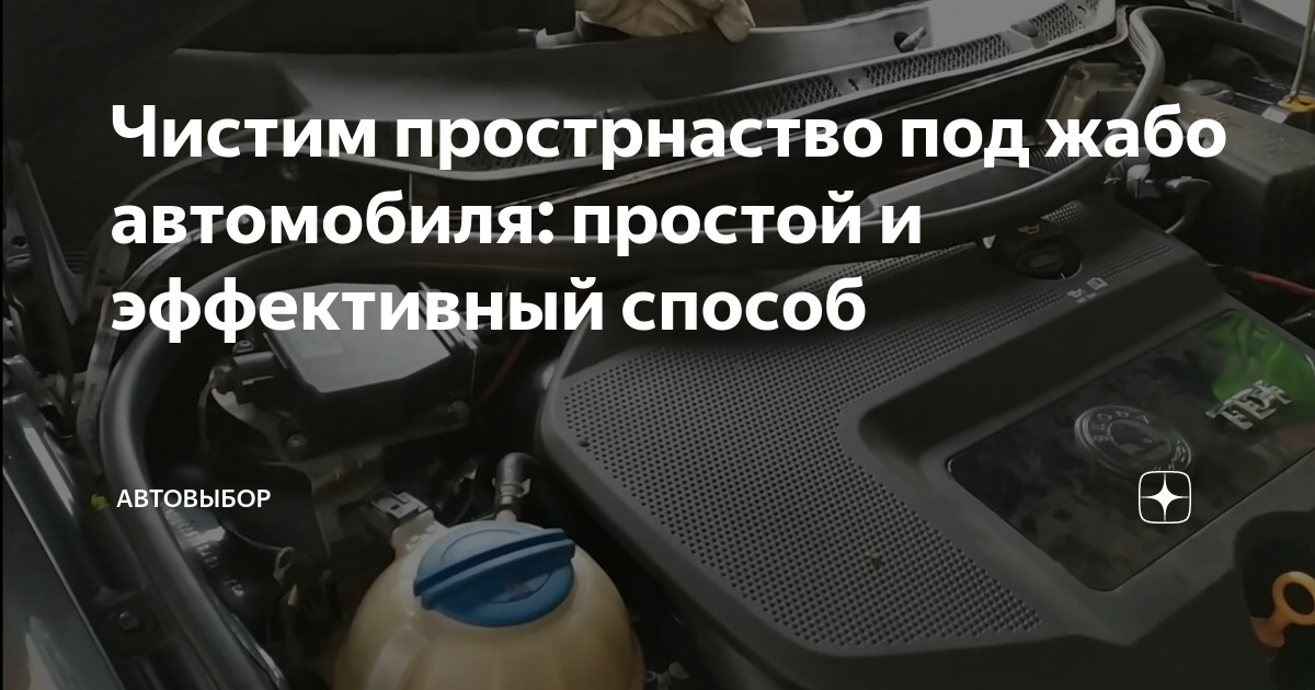 Чистим прострнаство под жабо автомобиля: простой и эффективный способ ...