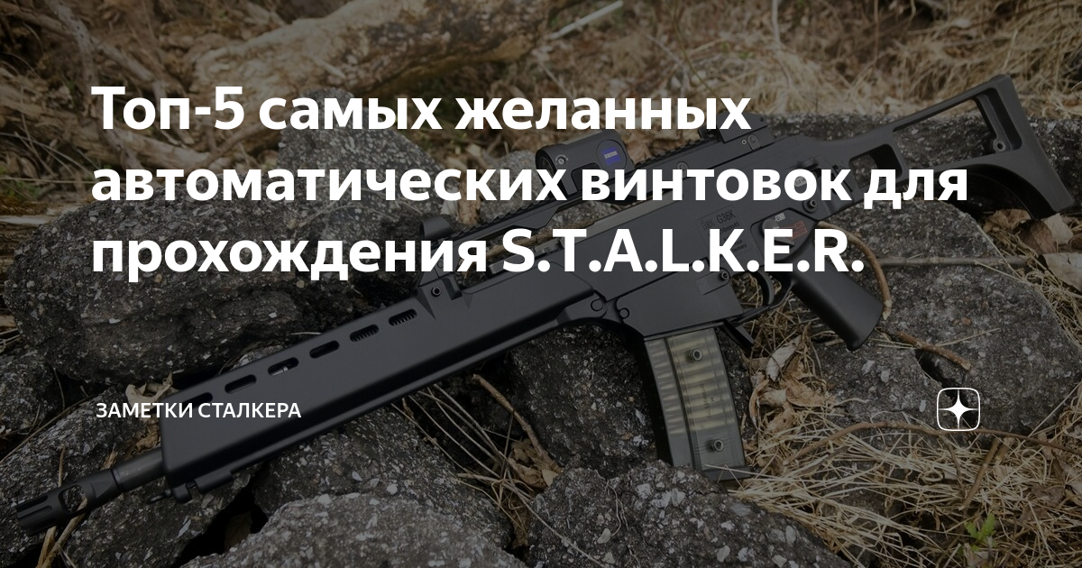 Топ-5 самых желанных автоматических винтовок для прохождения S.T.A.L.K ...