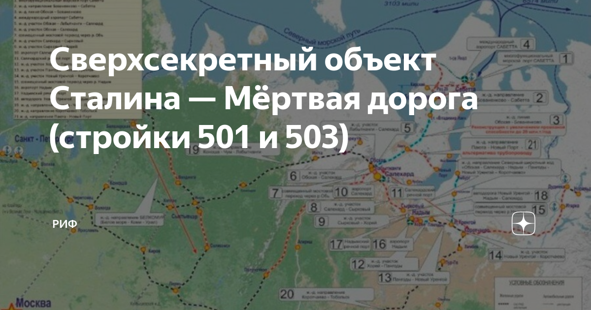 Сверхсекретный объект Сталина — Мёртвая дорога (стройки 501 и 503 ...