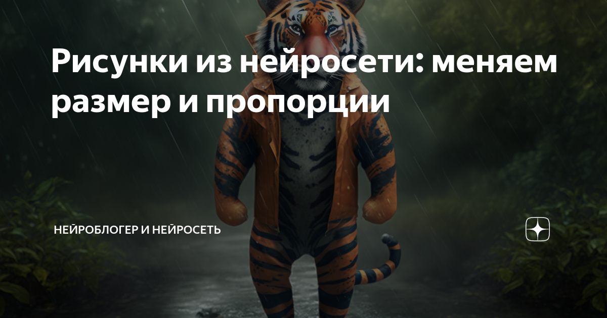 Рисунки из нейросети меняем размер и пропорции Нейроблогер человек в нейросетях Дзен