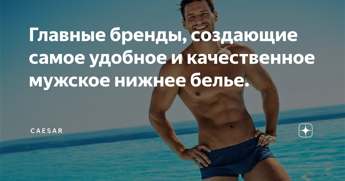 Главные бренды создающие самое удобное и качественное мужское нижнее белье C A E S A R Дзен