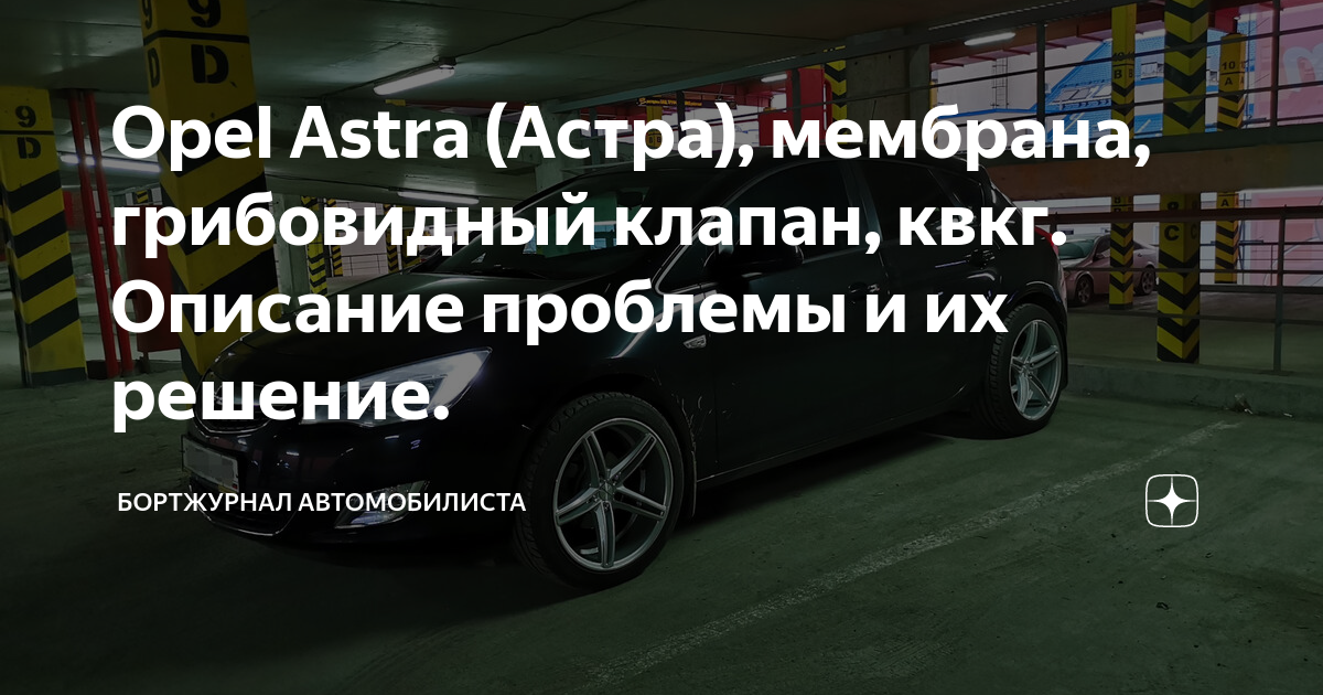 Opel Astra (Астра), мембрана, грибовидный клапан, квкг. Описание ...