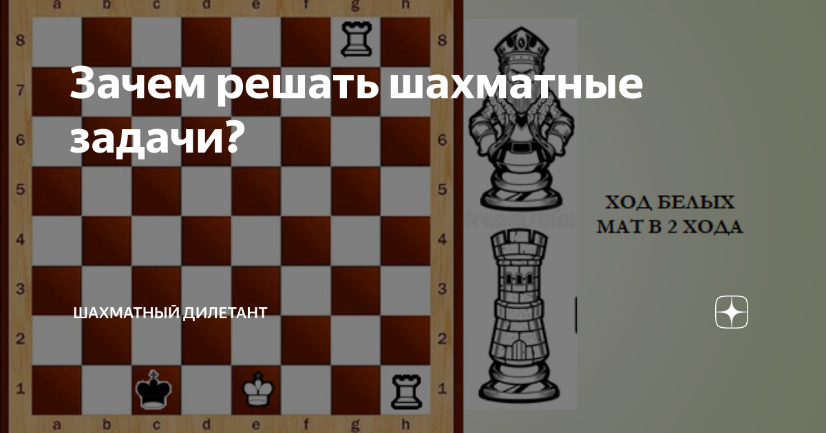 Зачем решать шахматные задачи? | Шахматный дилетант | Дзен