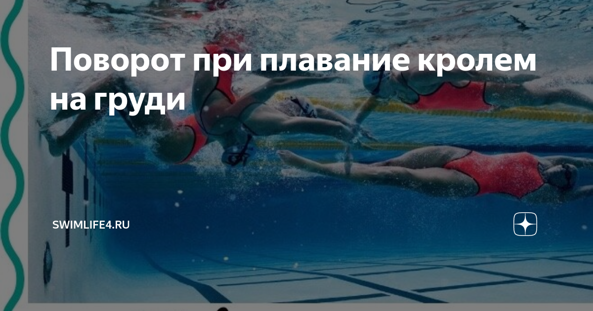 Поворот при плавание кролем на груди | Swimlife4.ru | Дзен