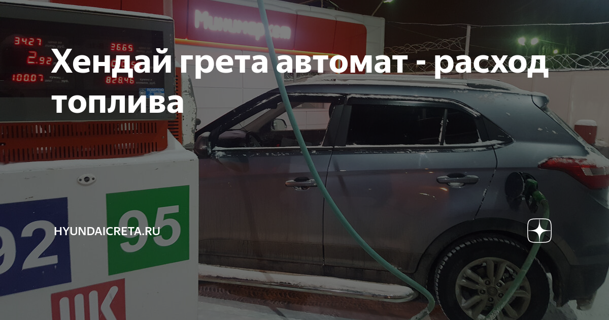 Хендай грета автомат - расход топлива | HyundaiCreta.ru | Дзен