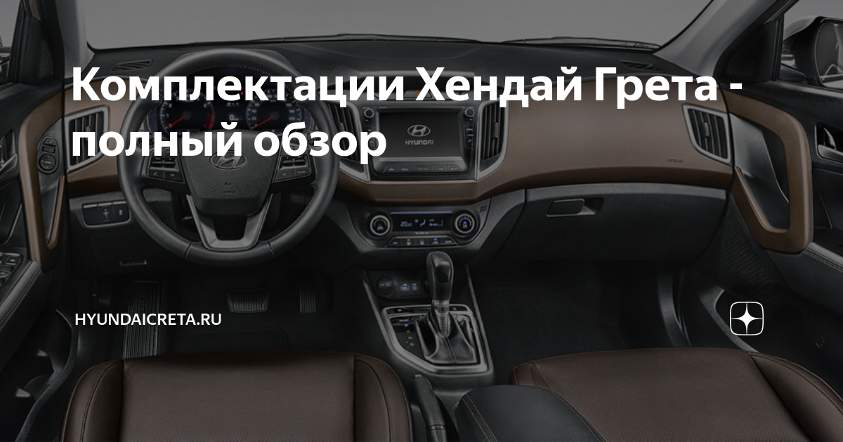 Комплектации Хендай Грета - полный обзор | HyundaiCreta.ru | Дзен