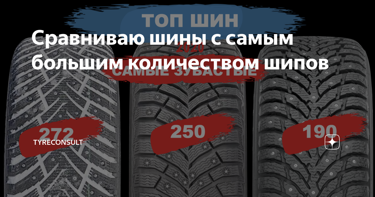 Сравниваю шины с самым большим количеством шипов | TyreConsult | Дзен