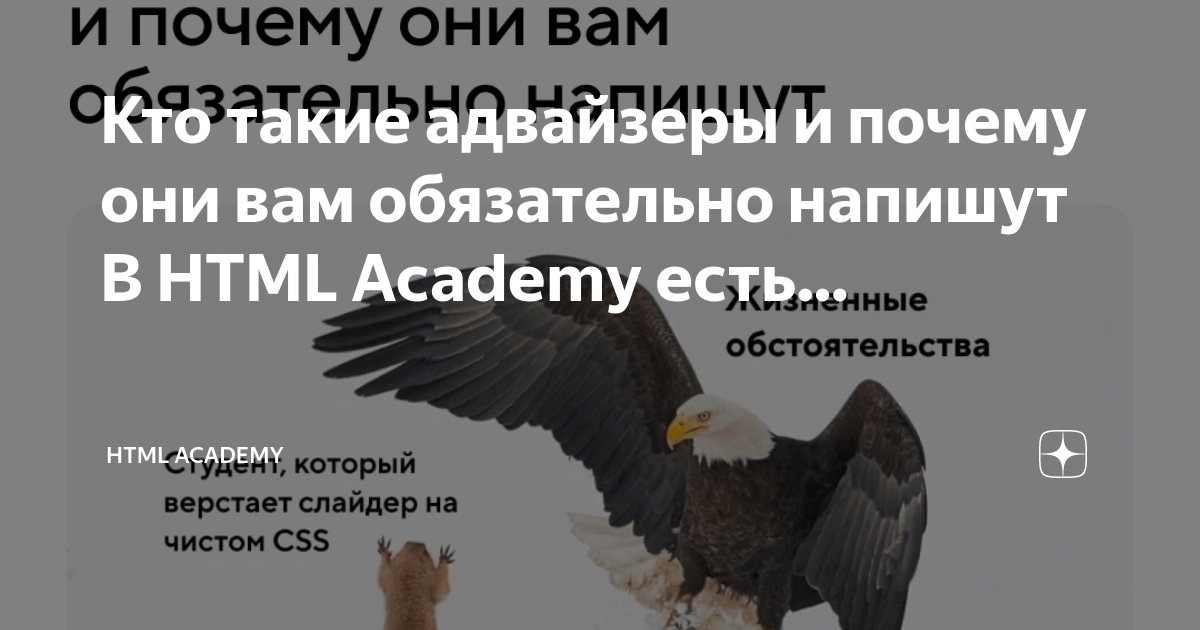 Кто такие адвайзеры и почему они вам обязательно напишут В HTML Academy есть… | HTML Academy | Дзен