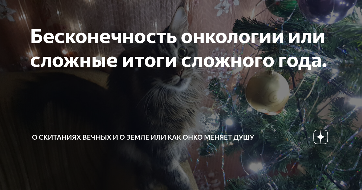 Бесконечность онкологии или сложные итоги сложного года. | О скитаниях ...