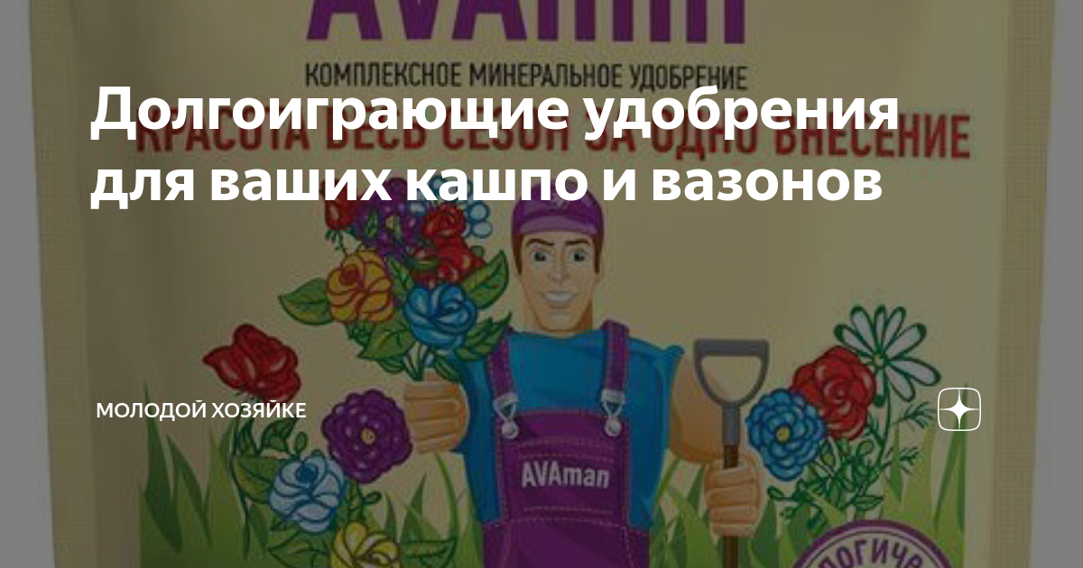 Долгоиграющие удобрения для ваших кашпо и вазонов | Молодой хозяйке | Дзен