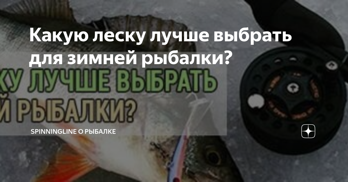 Какую леску лучше выбрать для зимней рыбалки? | Spinningline О рыбалке ...