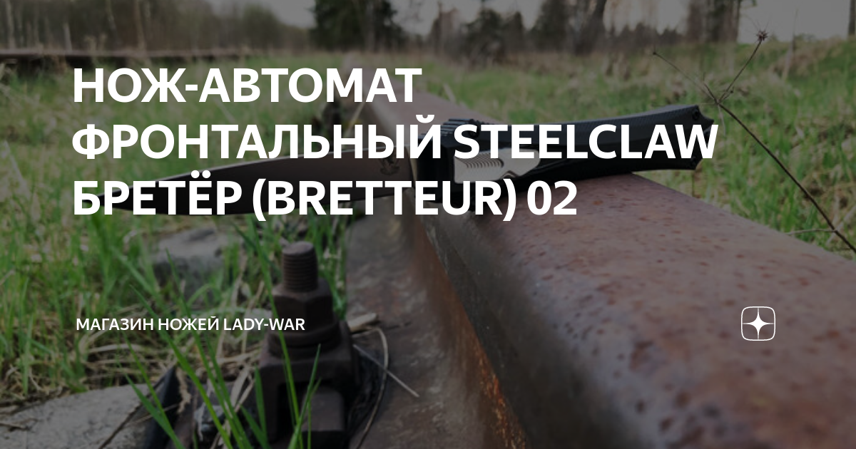 НОЖ-АВТОМАТ ФРОНТАЛЬНЫЙ STEELCLAW БРЕТЁР (BRETTEUR) 02 | Магазин ножей Lady-War | Дзен