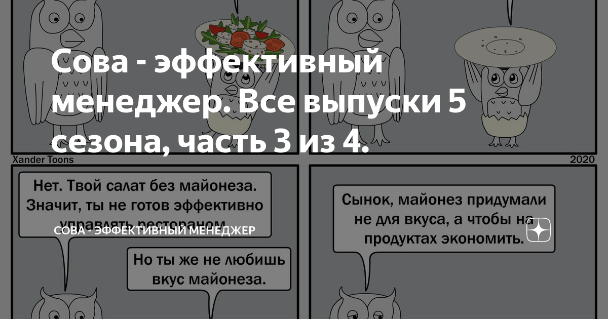 Сова эффективный менеджер Все выпуски 5 сезона часть 3 из 4 Сова