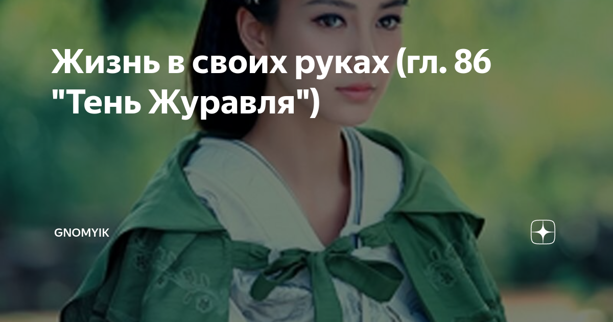 Жизнь в своих руках (гл. 86 "Тень Журавля") | Gnomyik | Дзен