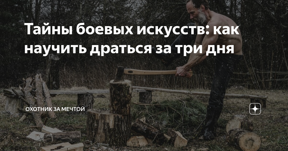 Тайны боевых искусств: как научить драться за три дня | Охотник за ...