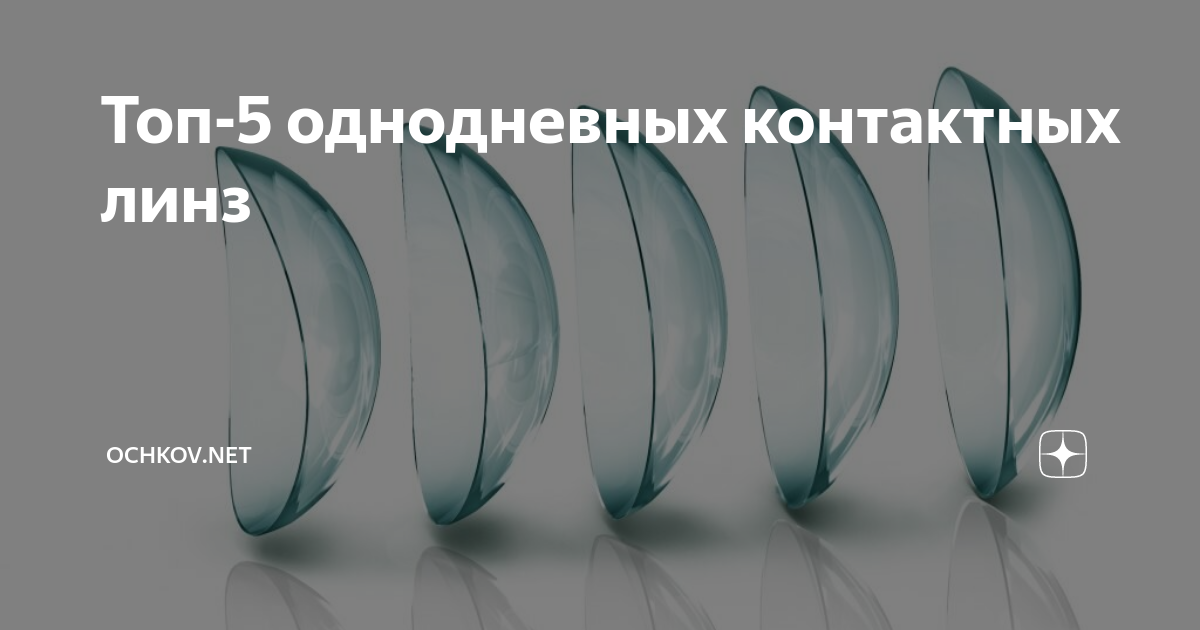 Топ-5 однодневных контактных линз | Ochkov.net | Дзен
