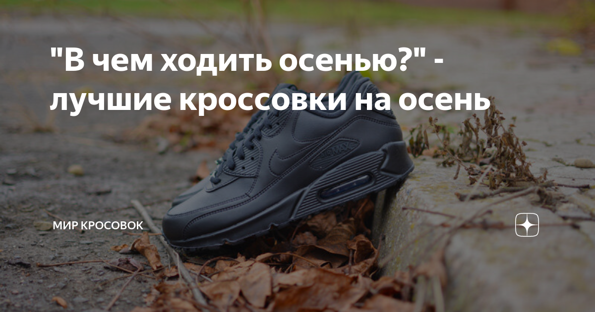 "В чем ходить осенью?" - лучшие кроссовки на осень | Мир кроссовок | Дзен