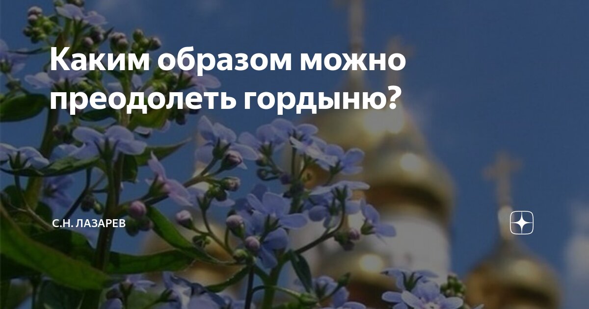 Каким образом можно преодолеть гордыню? | С.Н. Лазарев | Дзен