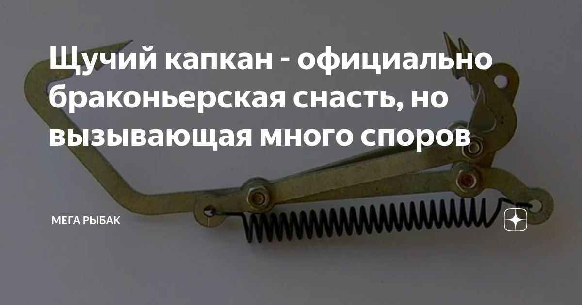 Щучий капкан - официально браконьерская снасть, но вызывающая много ...
