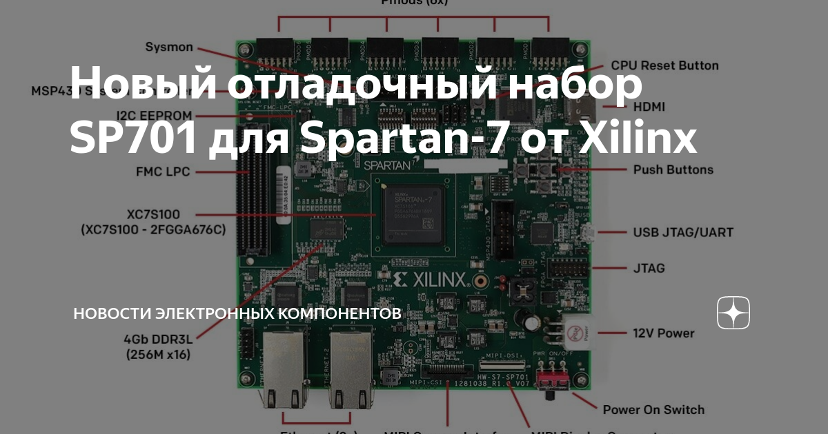 Новый отладочный набор SP701 для Spartan-7 от Xilinx | Новости ...