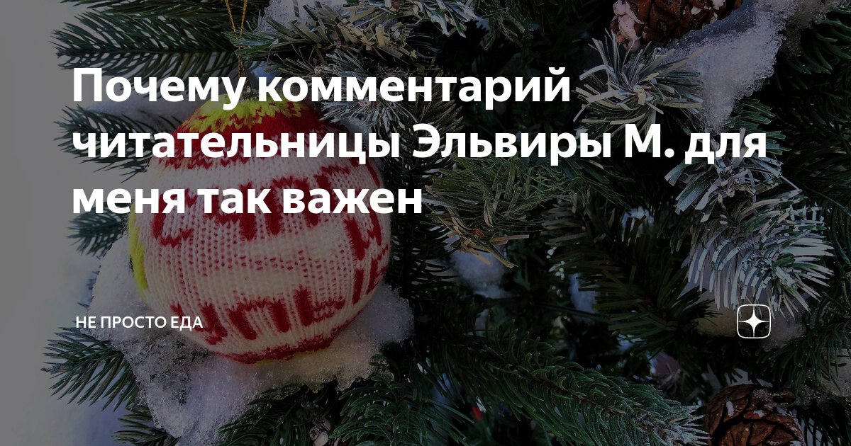 Почему комментарий читательницы Эльвиры М. для меня так важен | Не ...