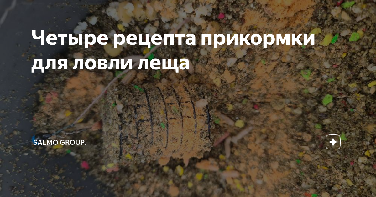 Четыре рецепта прикормки для ловли леща | Salmo Group. | Дзен